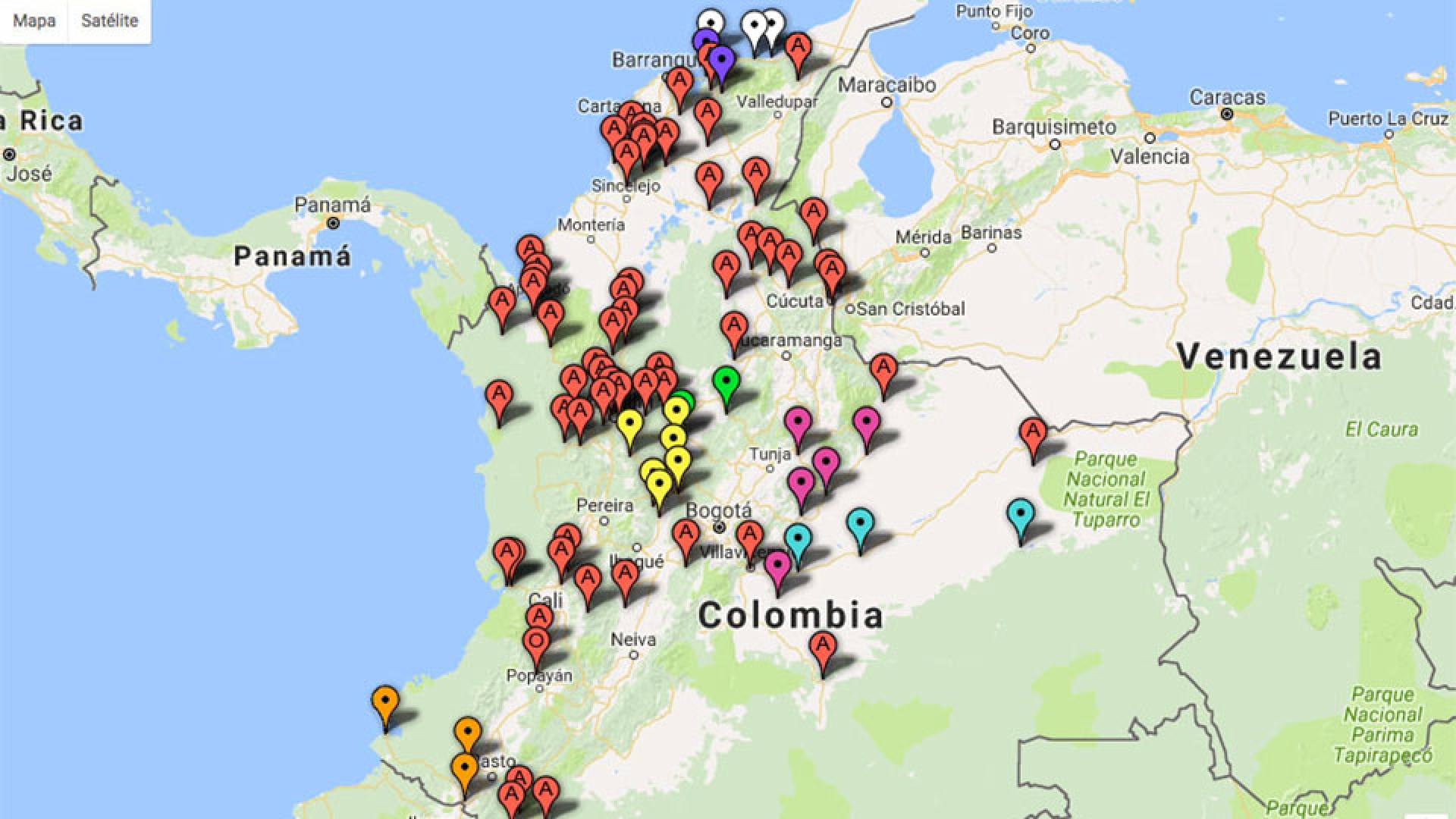 En línea: Geografía del paramilitarismo en Colombia